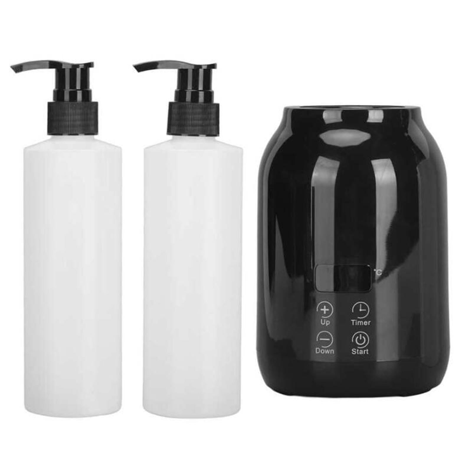 Single Bottle Oil Heater with 2Pcs Empty Bottles Heated Massage Oil ...