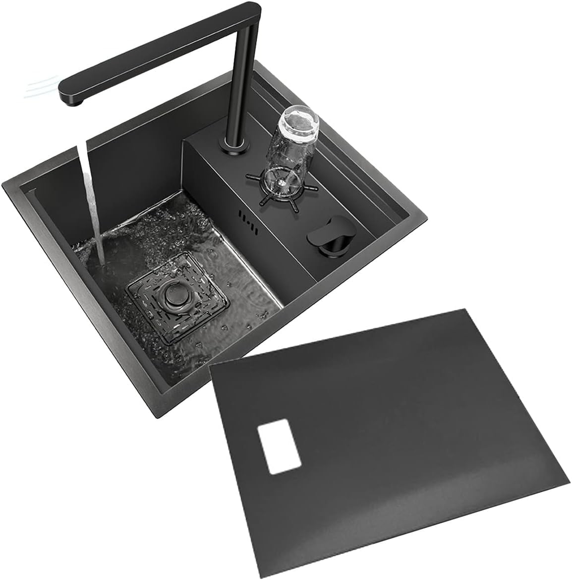 Single Bowl Kitchen Sinks With Cup Washer ，Single Bowl Stainless Steel ...