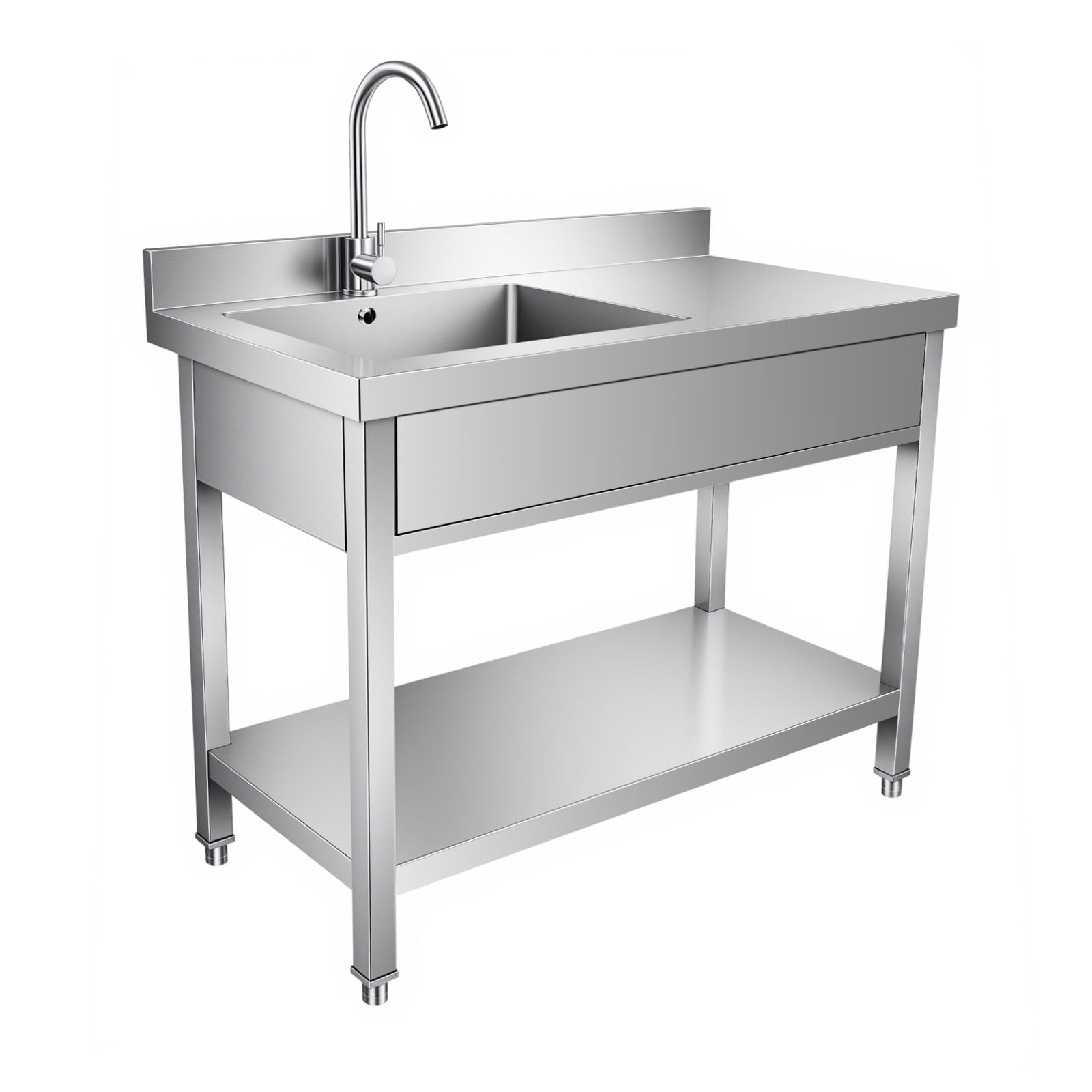 Laundry Sink, Single Bowl Washing Hand Basin, Stainless Steel Sink ...