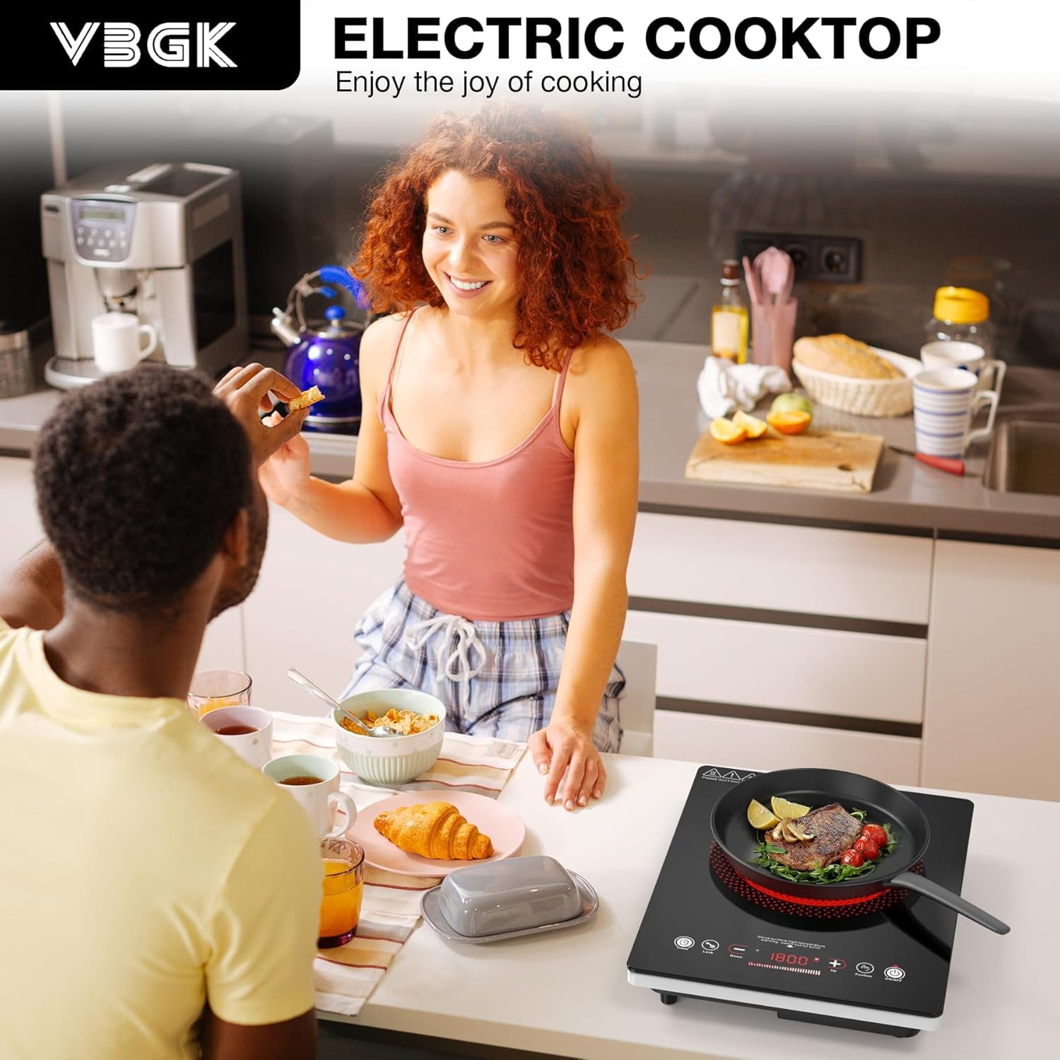 Single Burner Electric Cooktop - 1-Burner Electric Stove with 9 Power ...