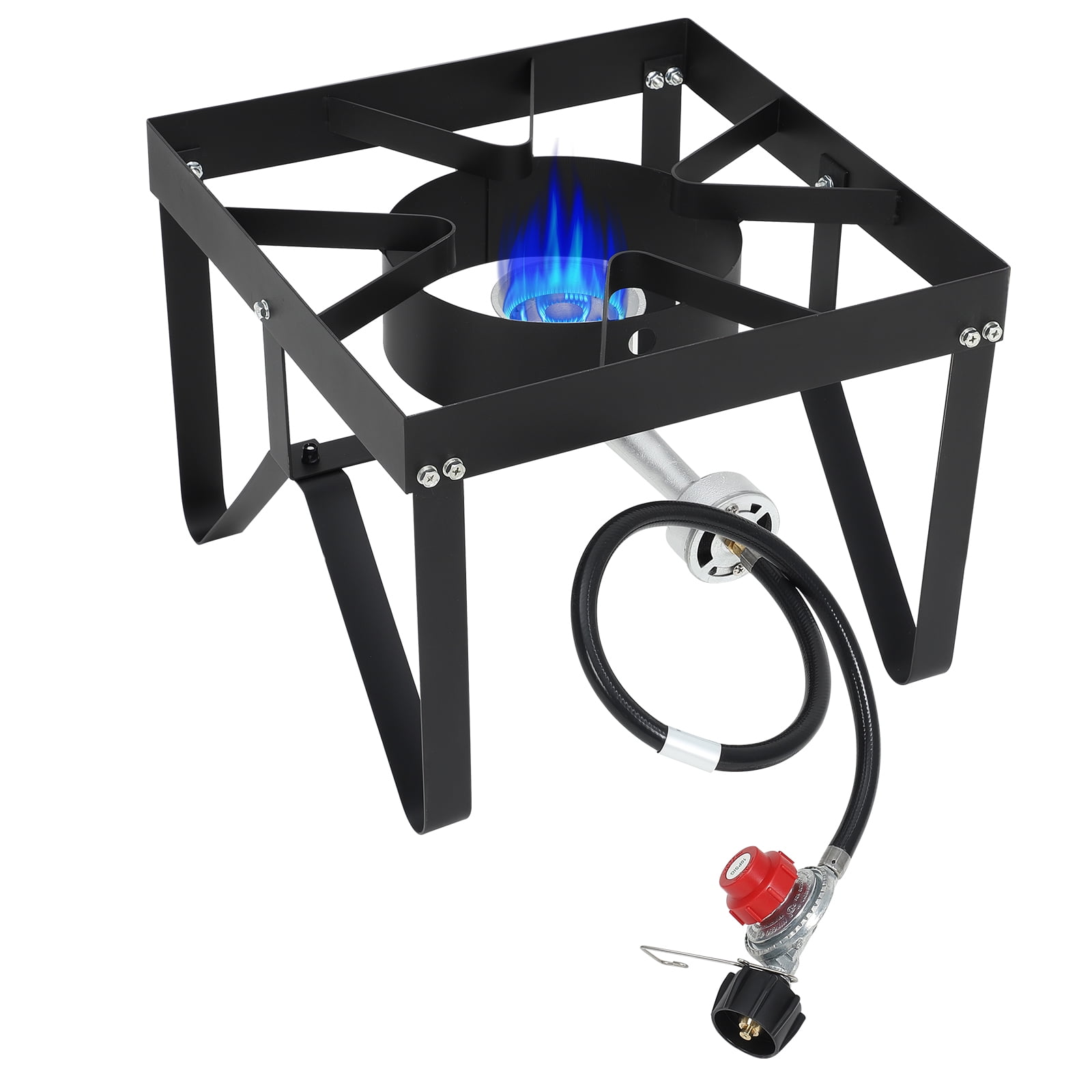 Single Burner Propane Stove with 10 PSI Regulator, 80000 BTU, Portable ...