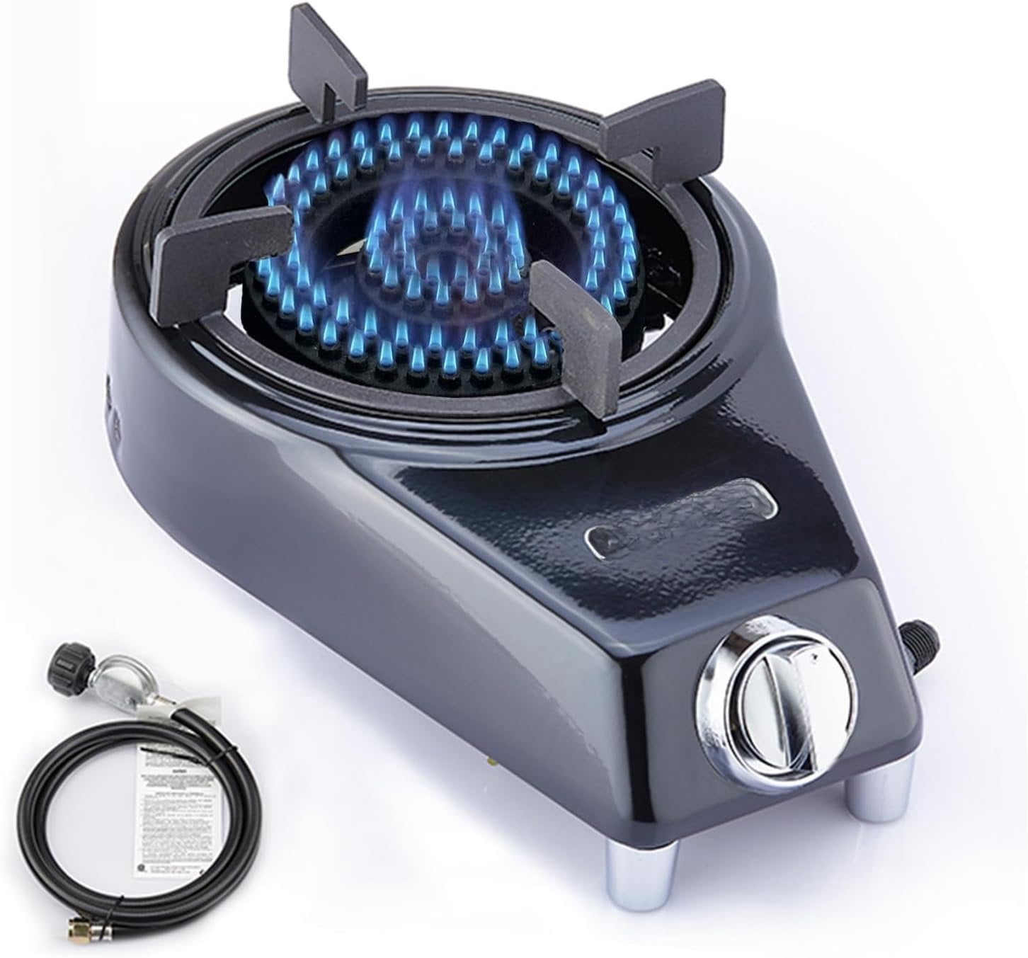 Single Burner Stove, Portable Gas Stove with Hose, High Heat Value ...