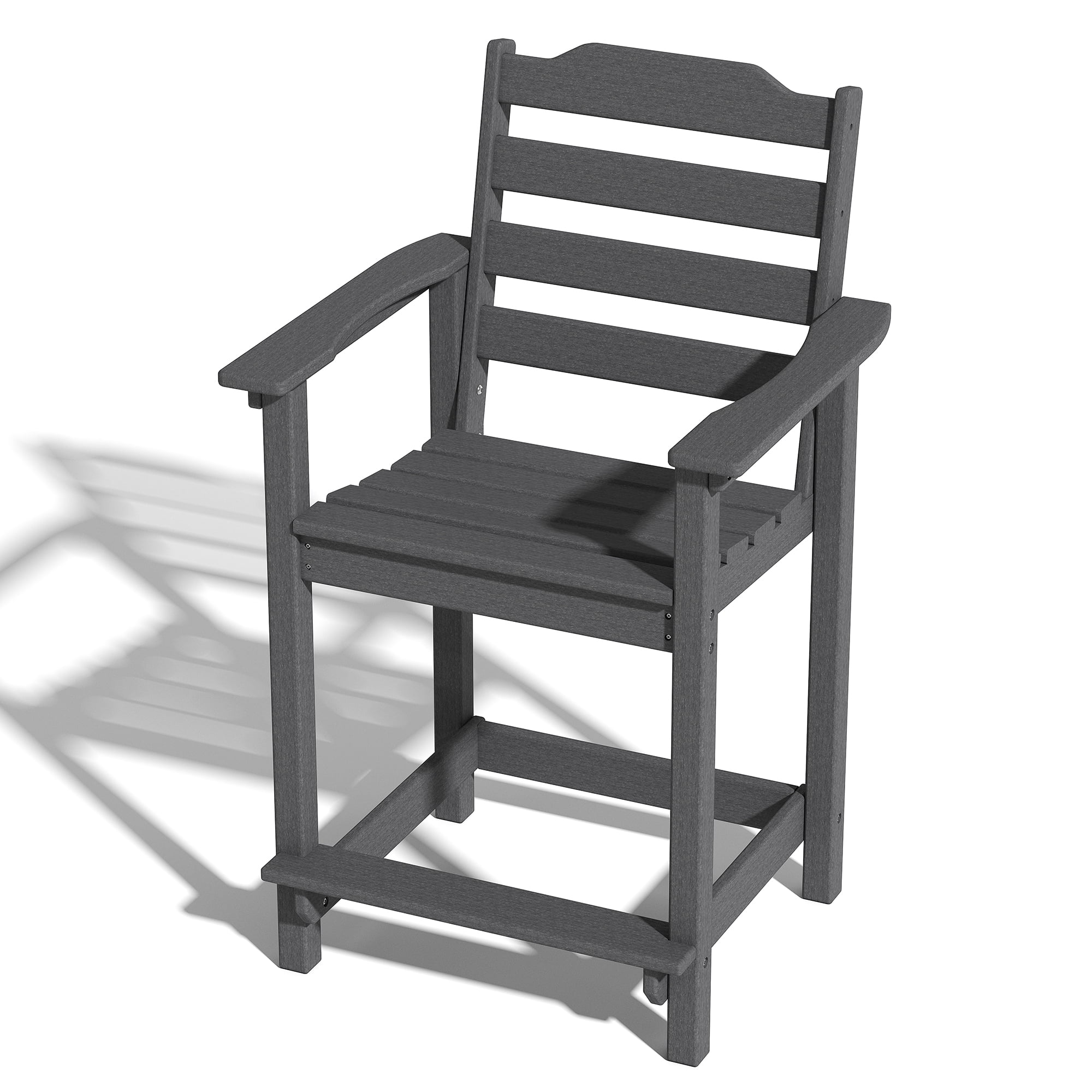 Single Chair Modern Outdoor Bar Stools with Detachable Tray - Water ...