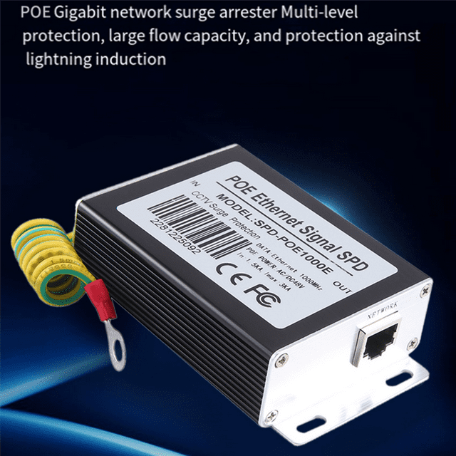 Single-Channel Gigabit POE POE Ethernet Signal SPD Network Surge ...