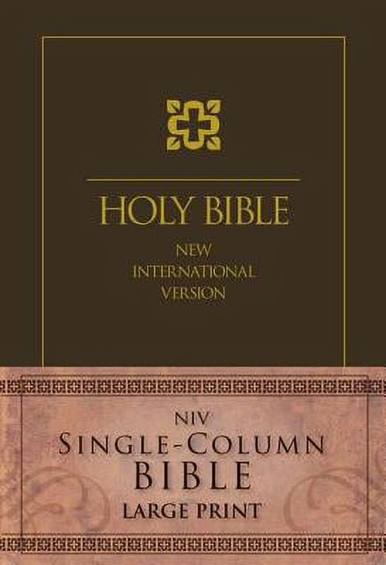 Single-Column Large Print Bible-NIV - Walmart.com
