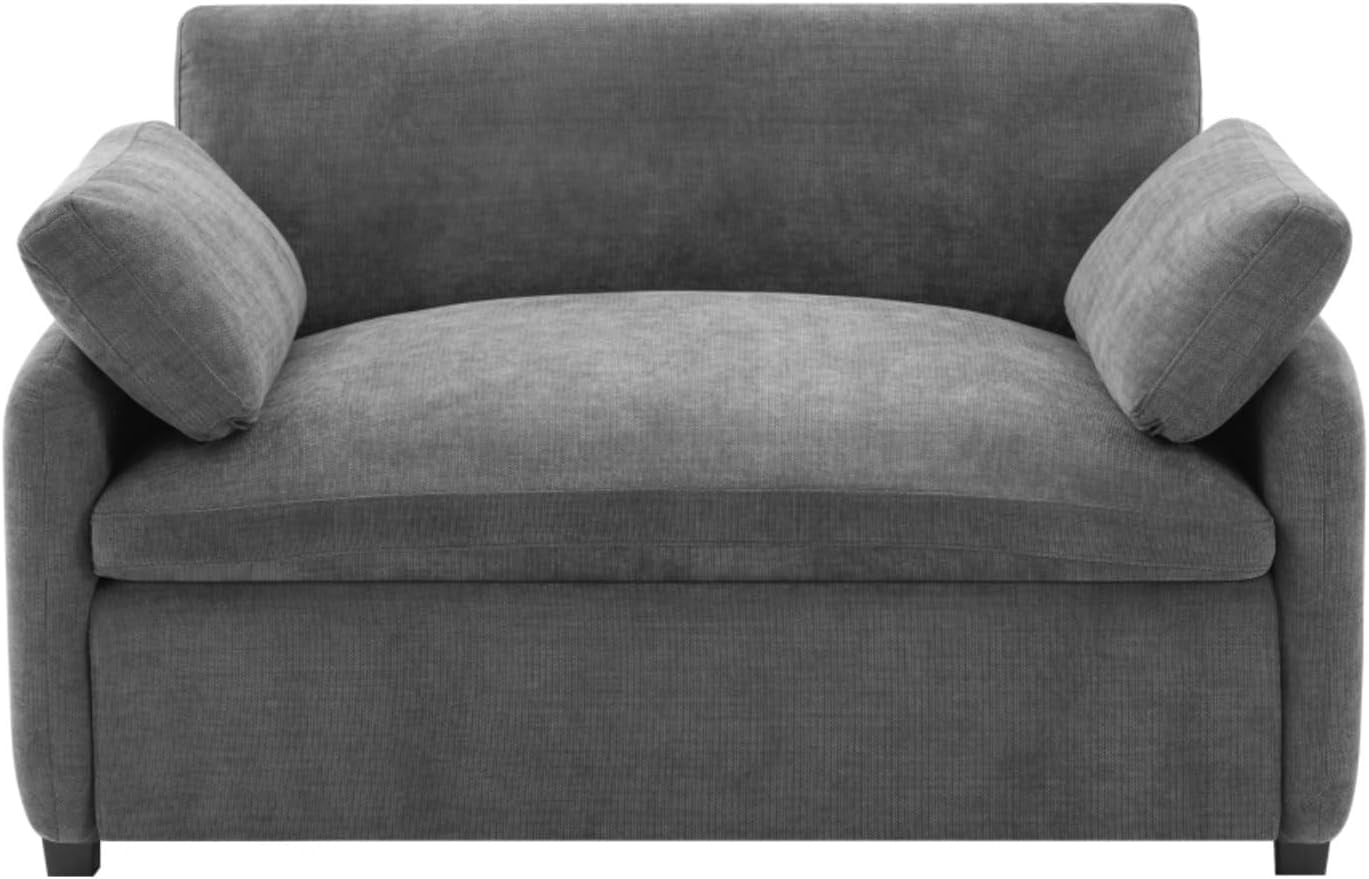 Single Couch Chair,Arm Chairs for Living Room,50 × 45" Chenille Deep ...