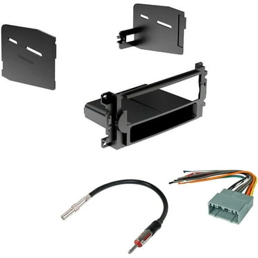 ASC Car Stereo Dash Install Mount Kit and Wire Harness Combo to install ...