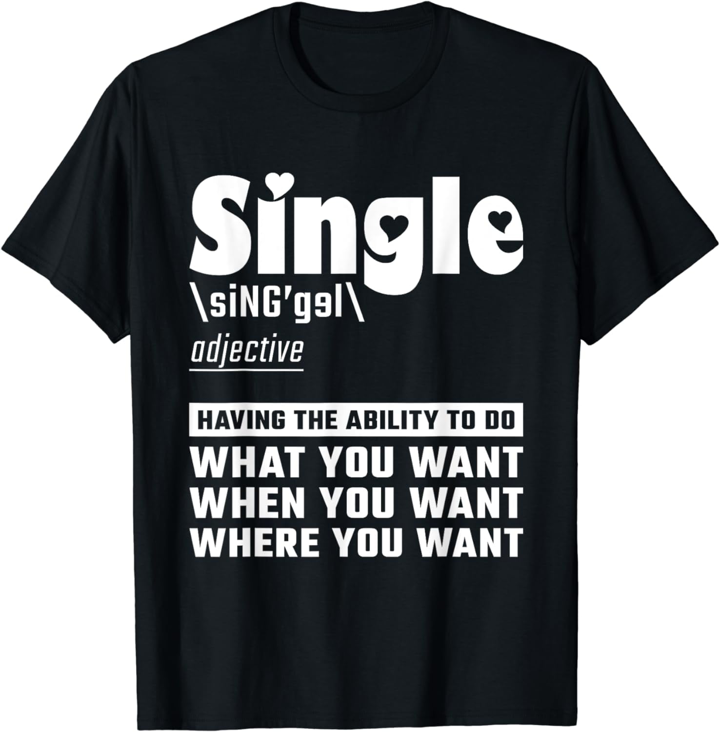 Single Definition, Singles Awareness Day T-Shirt - Walmart.com