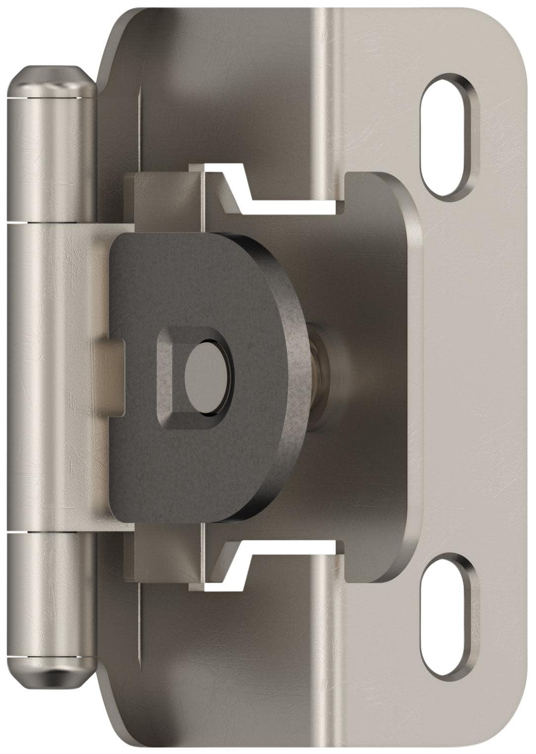 Single Demountable Cabinet Hinge 1/2 inch (12.7 mm) Overlay Hinge Satin ...