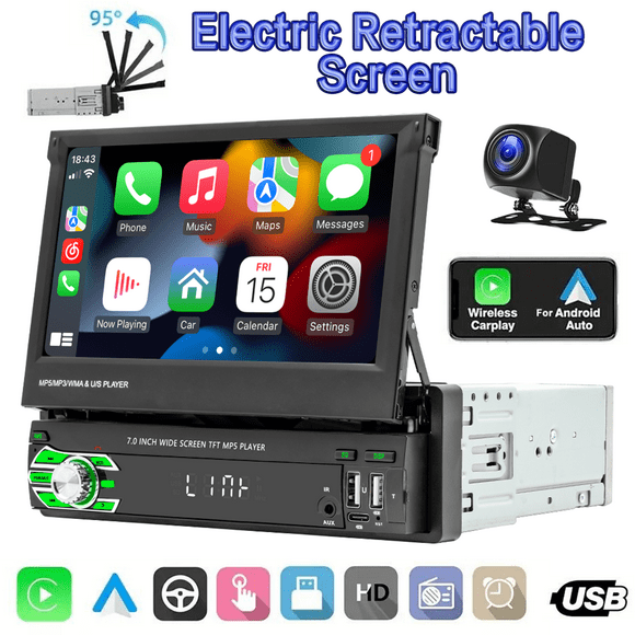 Single Din Touch Screen Car Stereos in Single Din Car Stereos - Walmart.com