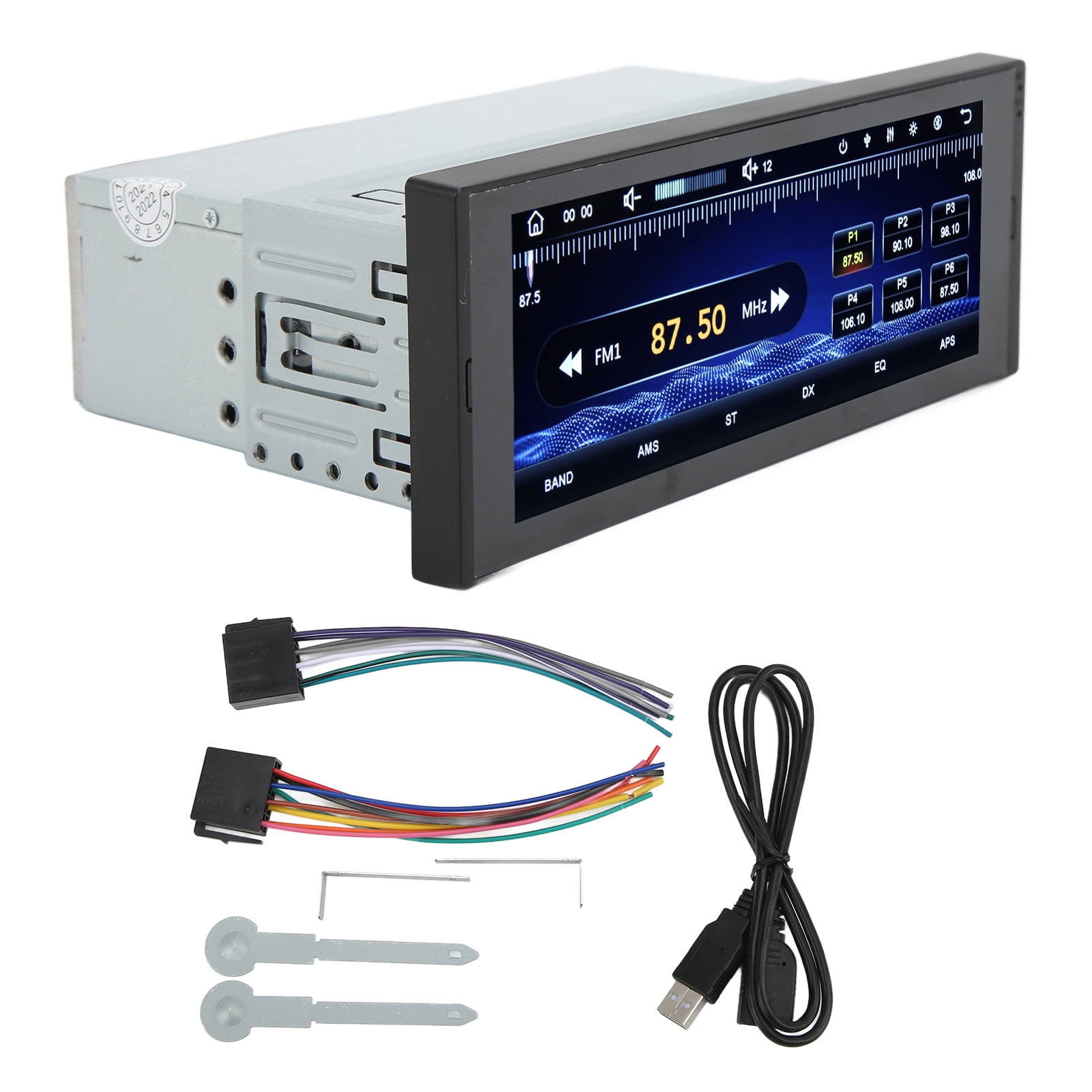 Single Din Touchscreen 6.9in MP5 1080P Full HD Inbuilt FM Radio Rear ...