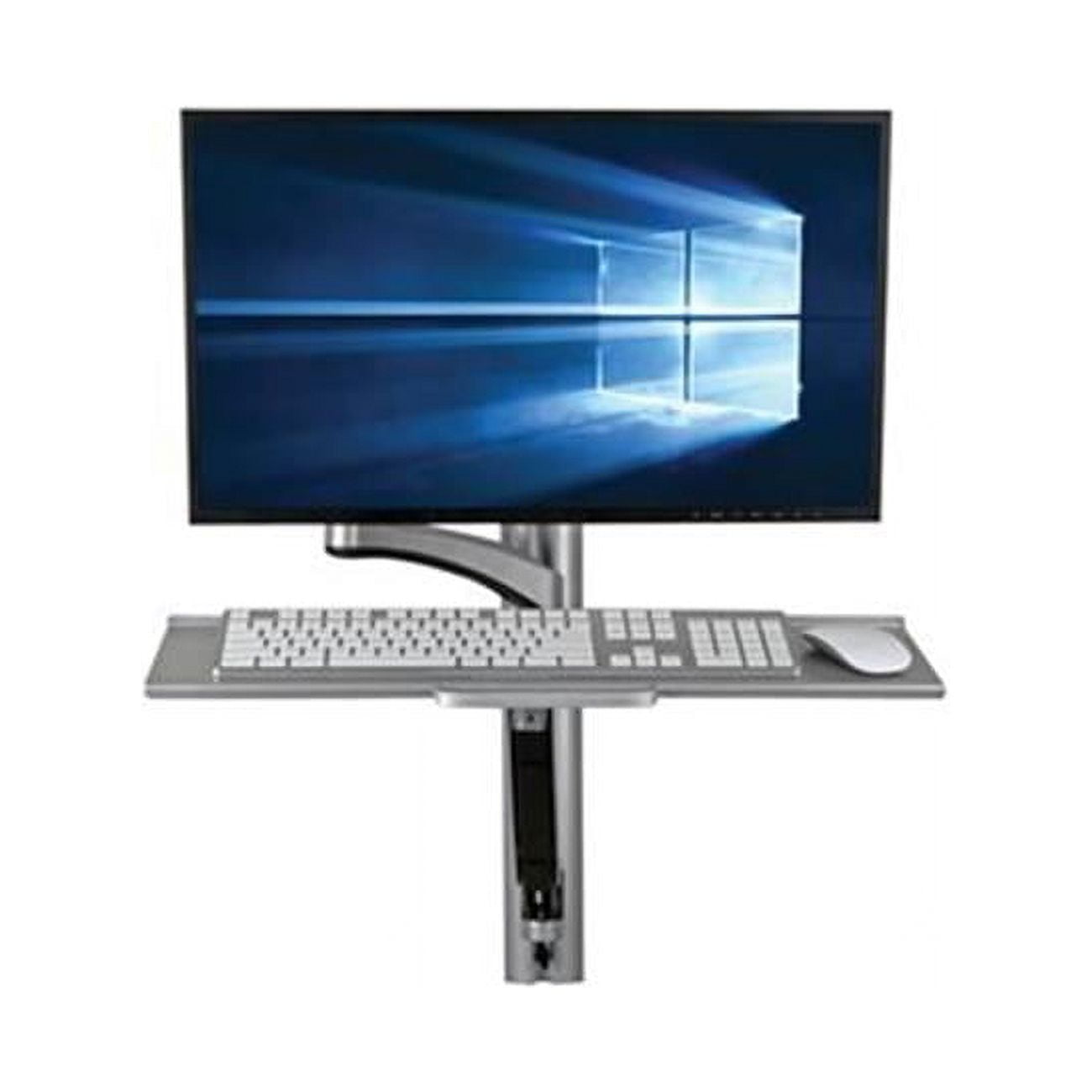 Single Display Sit Stand Wall Mount Workstation with Thin-Client ...