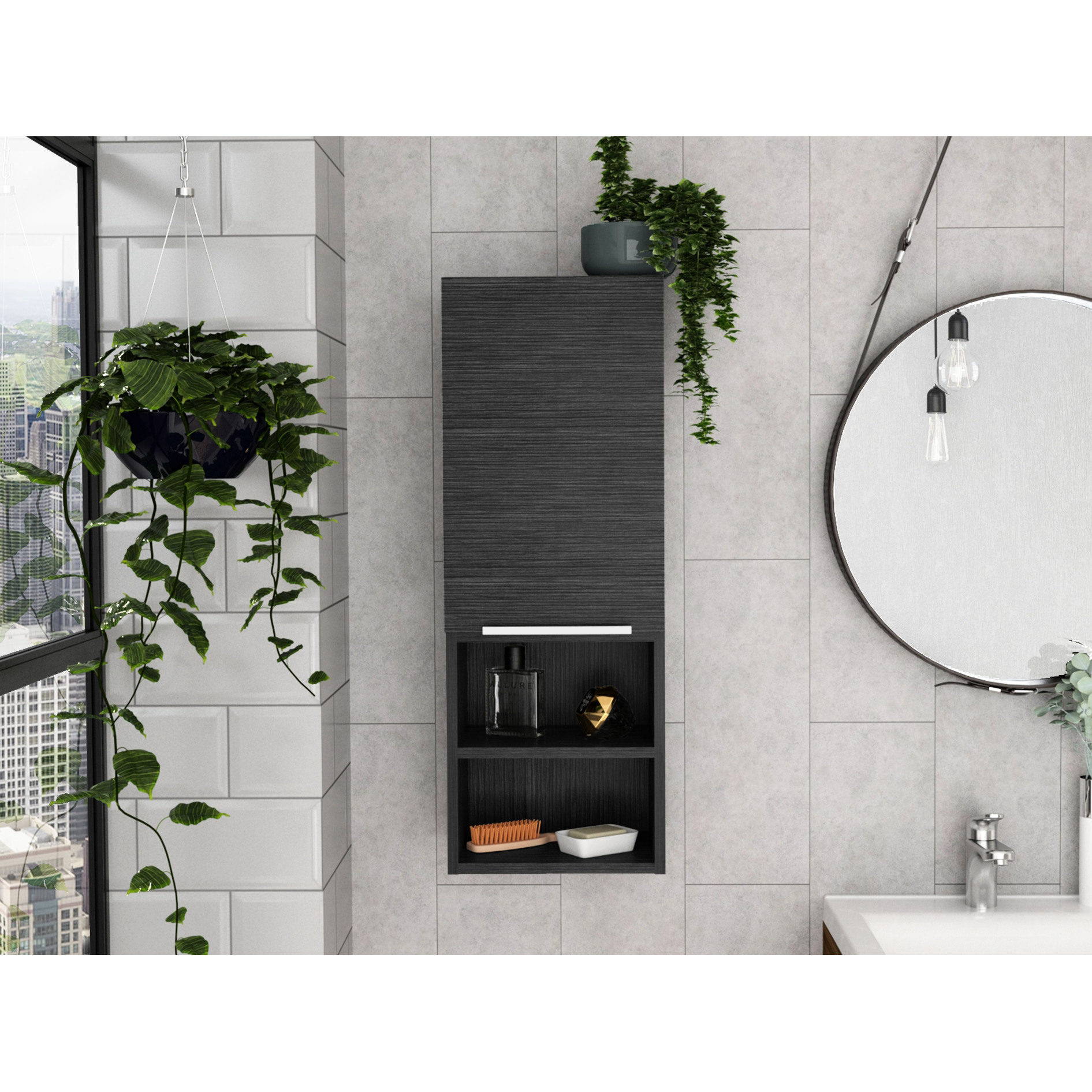 Single Door Medicine Cabinet | Hold Medicines and Shampoos in Bathroom ...