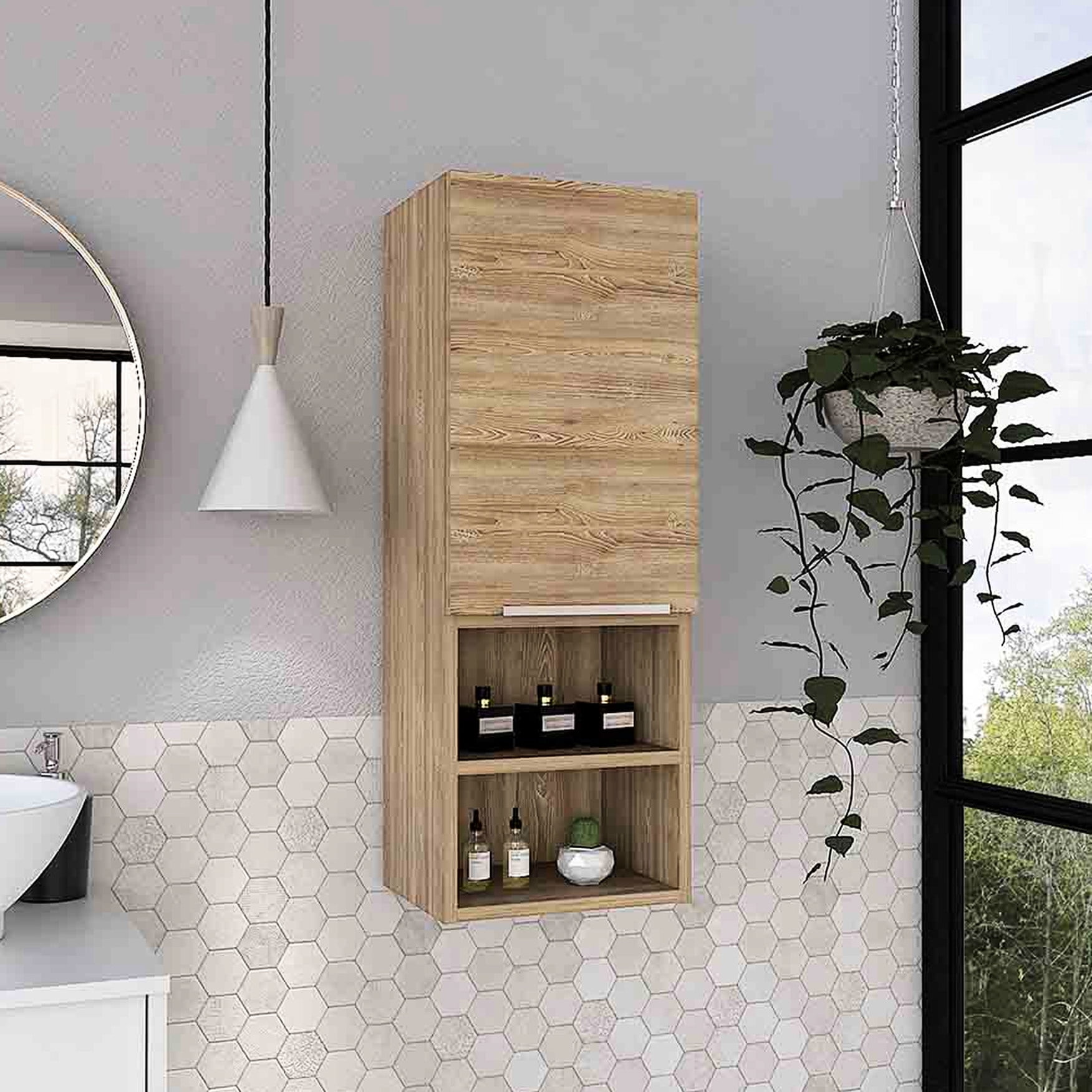 Single Door Medicine Cabinet | Two Interior Shelves for Medicine and ...