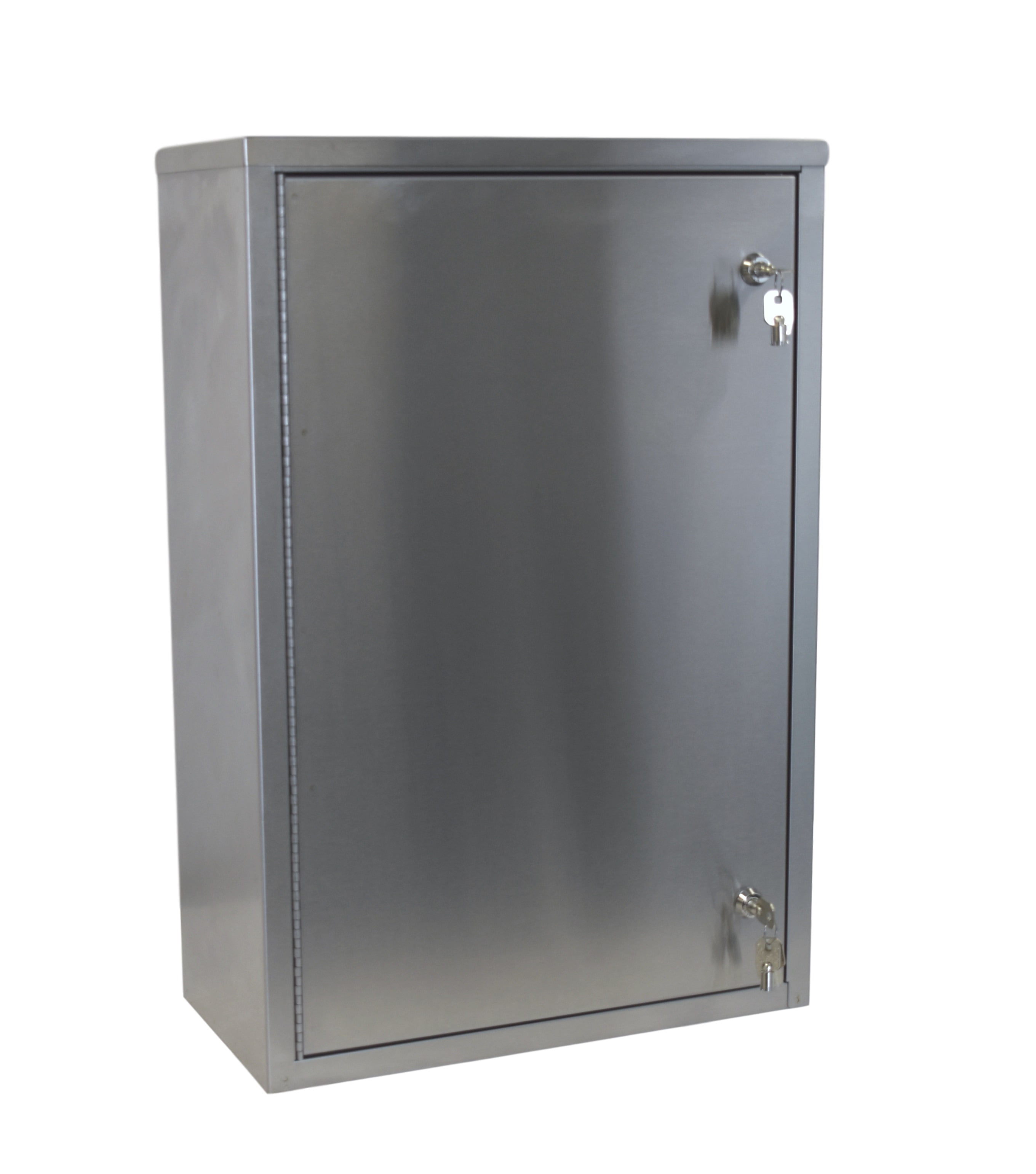 Single Door Stainless Steel Narcotic Cabinet with 4 Shelves (24"H x 16 ...