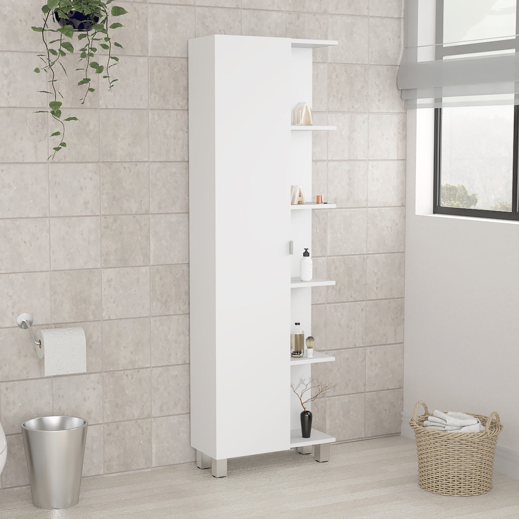 Single Door and Multiple Shelves - Extra Storage for Limited Space ...