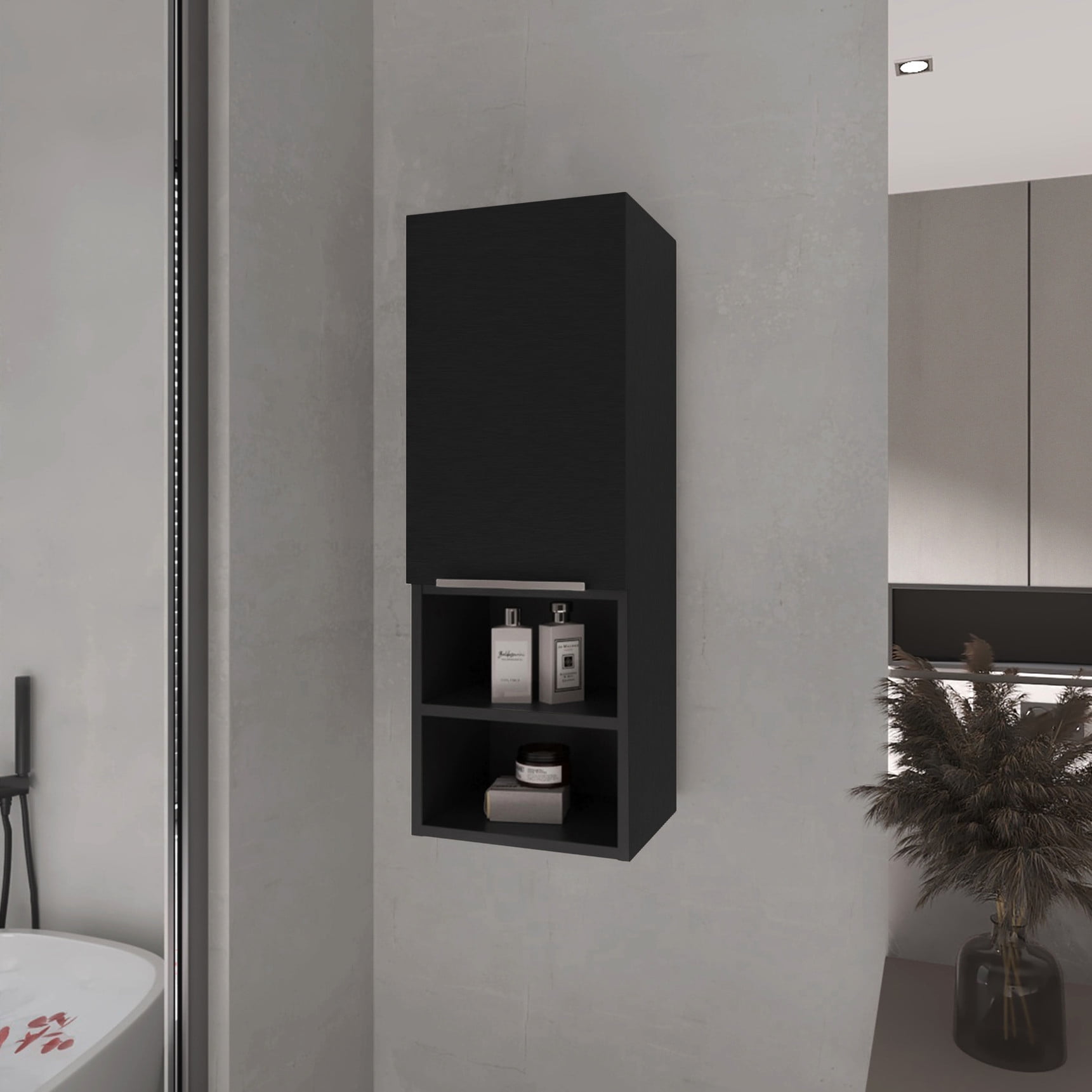 Single Door with Melamine Filler - Two Interior Shelves for Storage ...