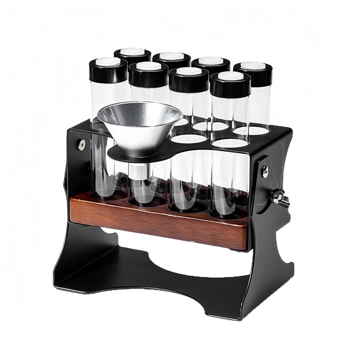 Single Dose Coffee Bean Storage Display Stand Exhaust Valve 8 Tubes ...