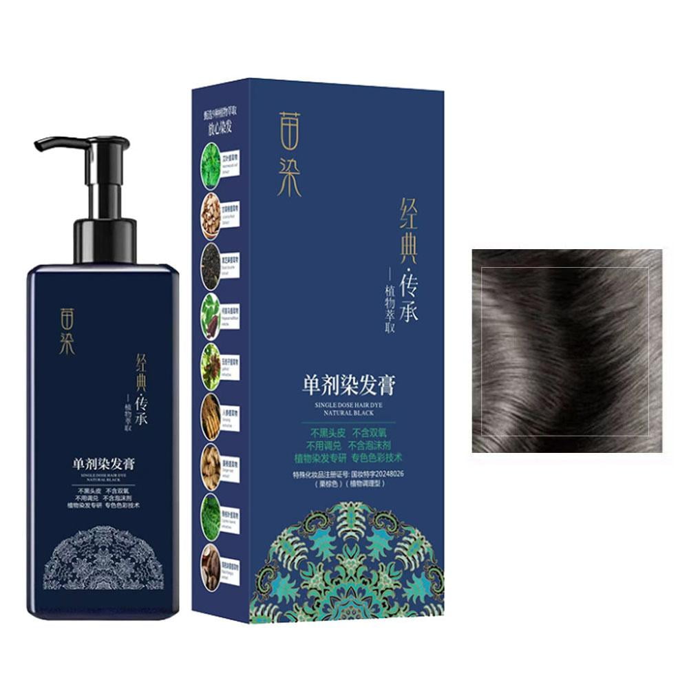 Single Dose Plant Hair Dye Mild Formula Long Lasting Semi-Permanent ...