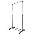 Single/Double Adjustable Portable Clothes Hanger Rolling Garment Rack ...