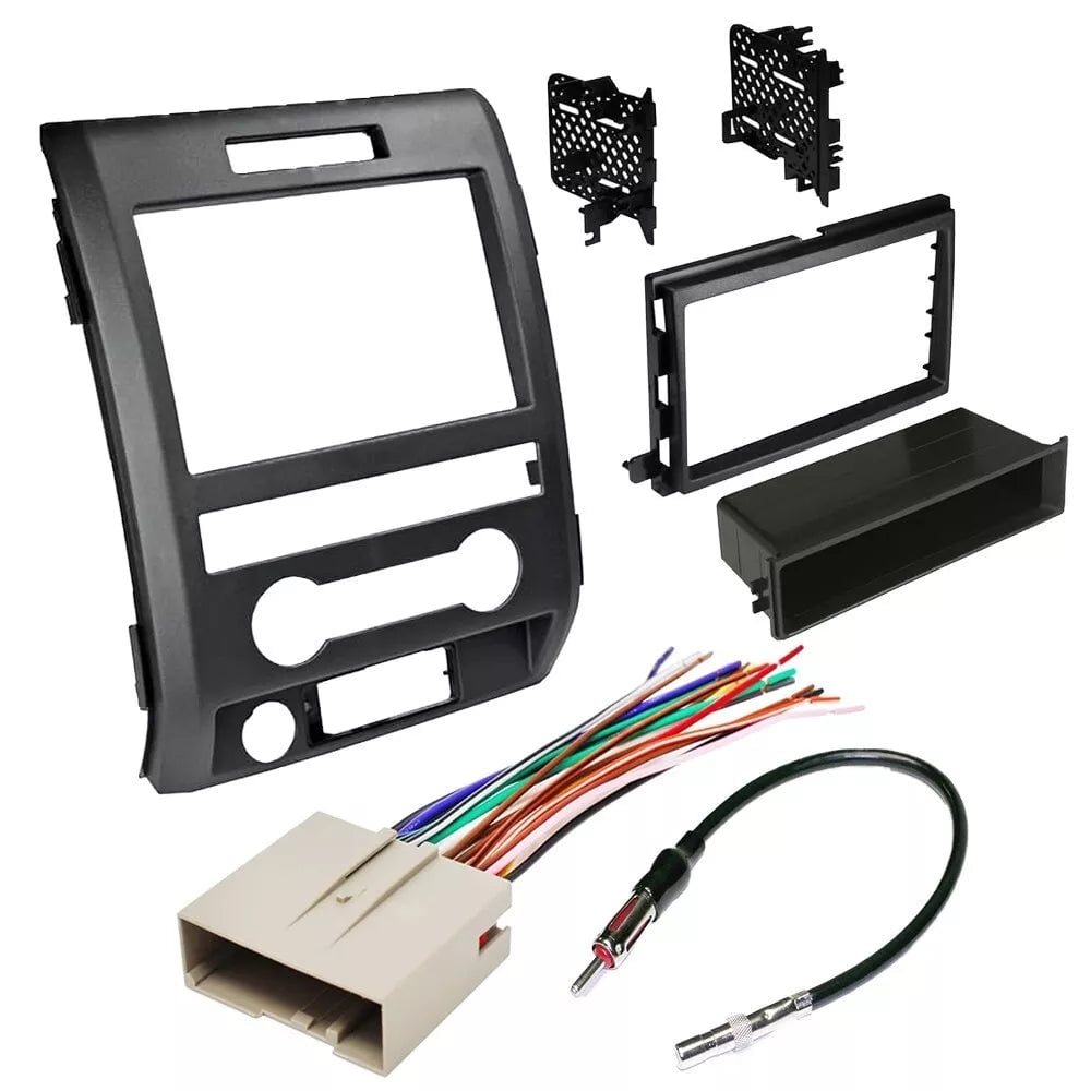 Single-Double DIN Radio Car Stereo Dash Install Kit for 2009-2014 Ford ...