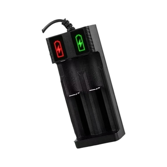 Single/Double Slot Charging Adapter Rechargeable for 18650 3.7V USB ...
