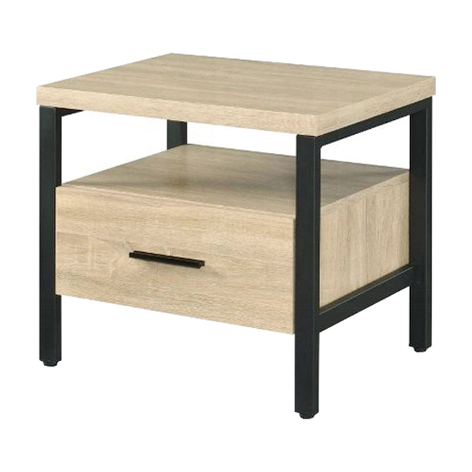 Single Drawer Nightstand with Tiered Shelf | Great for Keeping Small ...