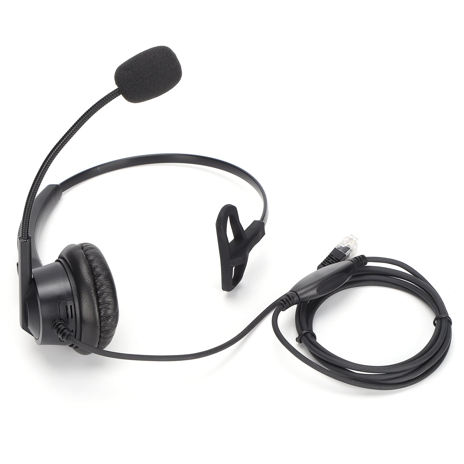 Single Ear Headset Communication Headset with Noise Canceling Mic and ...