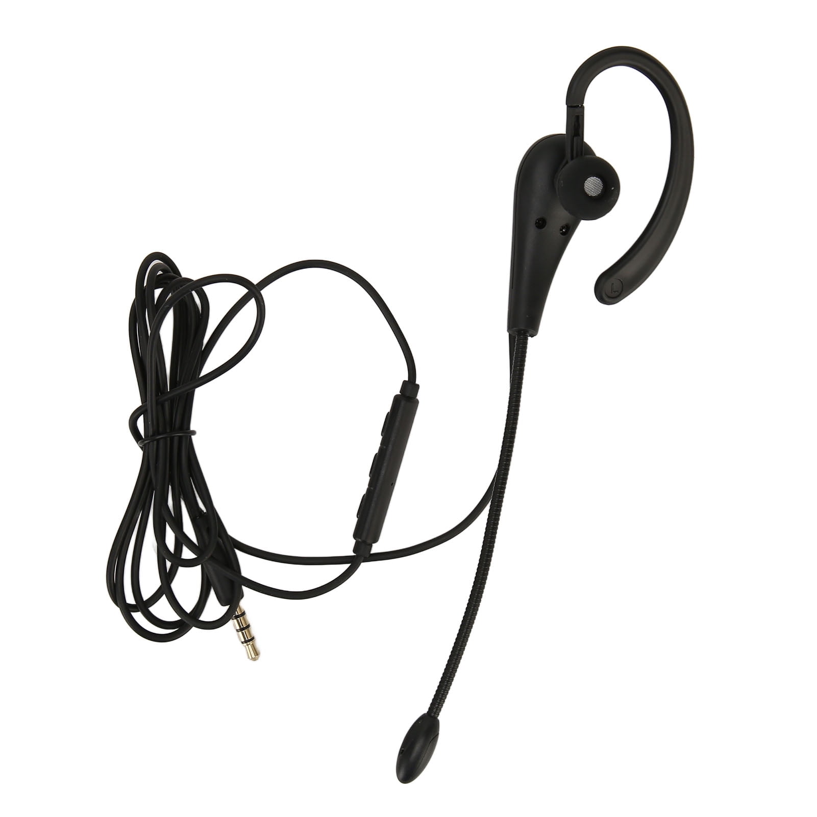 Single Ear Headset with Microphone Wired Noise Cancelling Lightweight ...