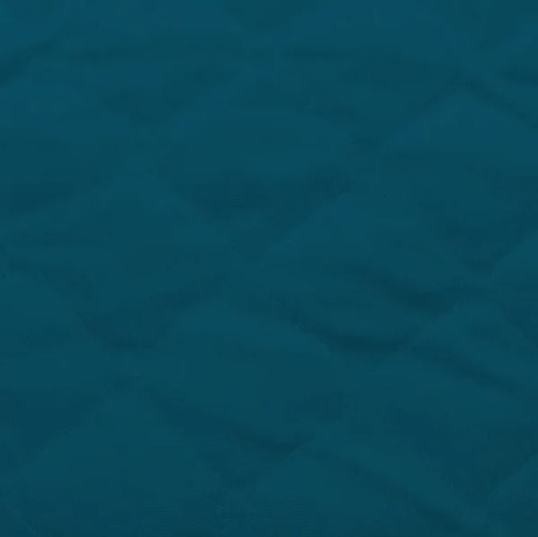 Single-Face Quilted Turquoise 43" Wide Poly Cotton Blend Fabric by the ...
