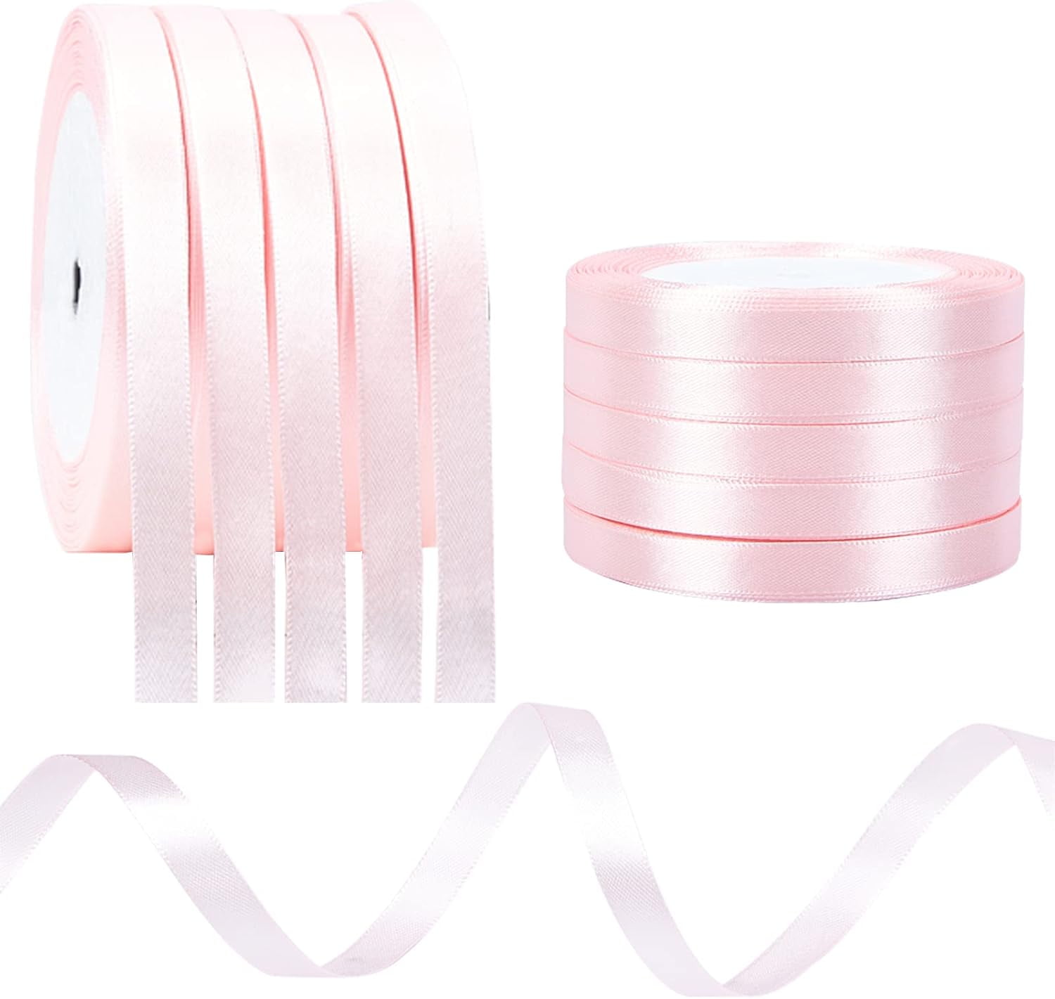 Single Face Satin Ribbon Polyester Ribbon Breast Cancer Pink Awareness ...