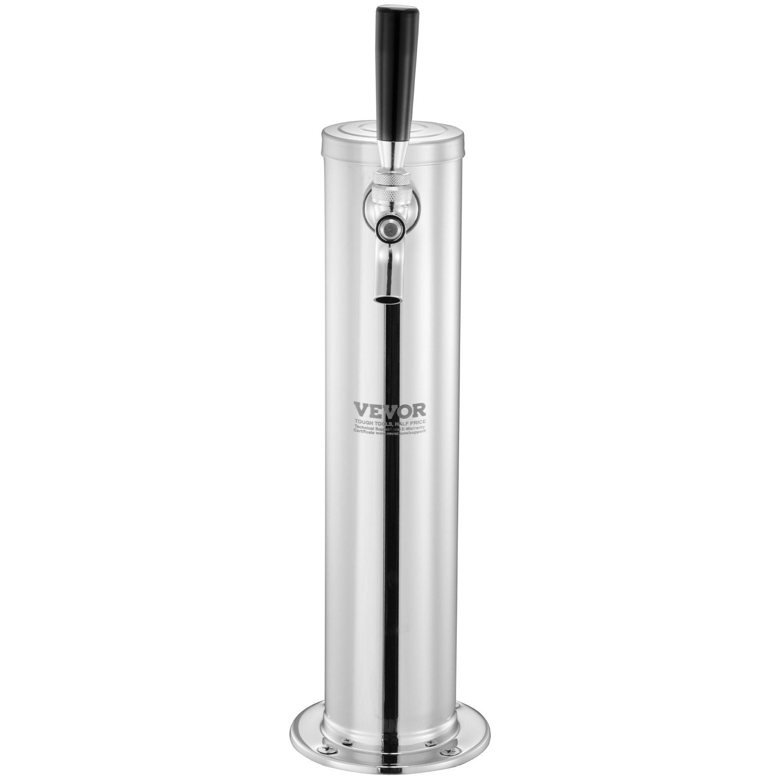 Single Faucet Draft Beer Tower Dispenser, Stainless Steel Keg Beer ...