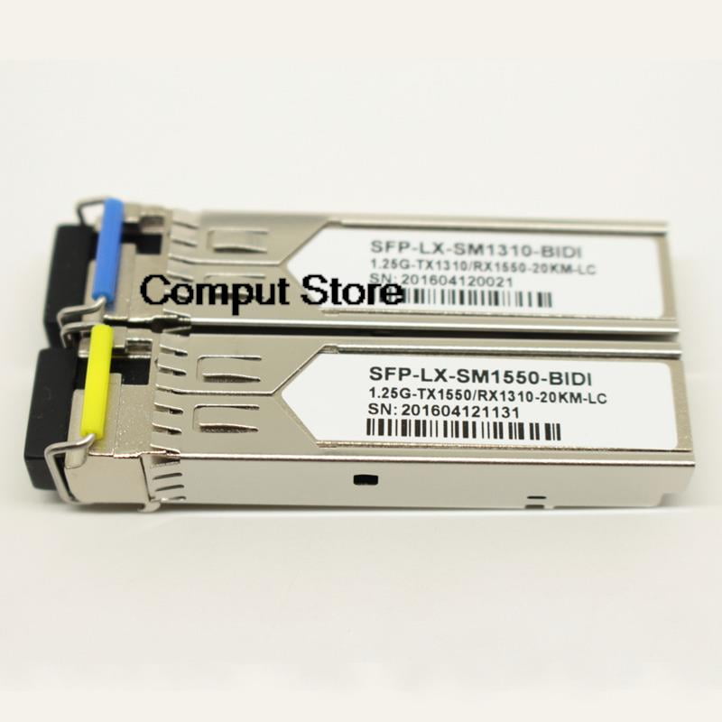 Single Fiber Bidirectional BiDi Gigabit 20KM LC/SC Optical Module ...