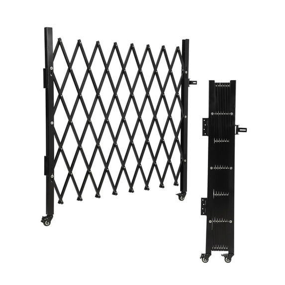 Single Foldable Security Gate Aluminum Expandable Fence Portable Safety ...