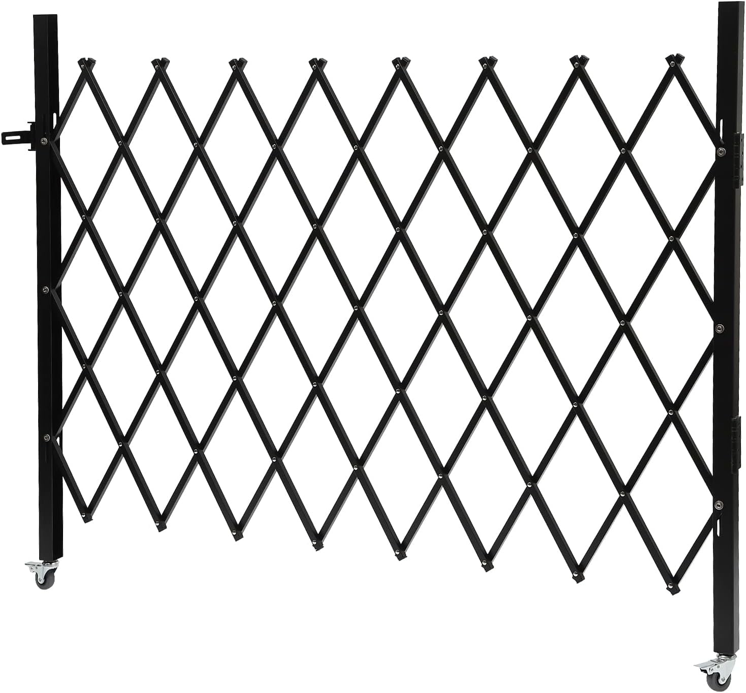 Single Folding Security Gate, 48" H x 66" W Folding Door Gate with ...