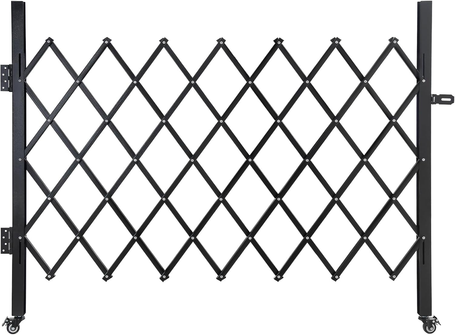 Single Folding Security Gate, 70.87" W x 48.03" H Folding Door Gate ...