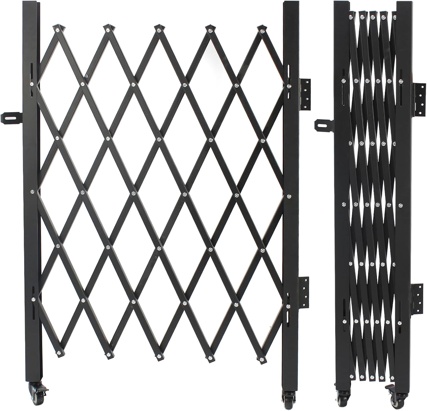 Single Folding Security Gates 45"W x 50"H Accordion Gate, Folding Door ...