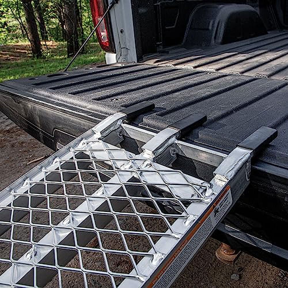 Single Folding XL Aluminum Truck, UTV/ATV, Motorcycle Loading Arch Ramp ...
