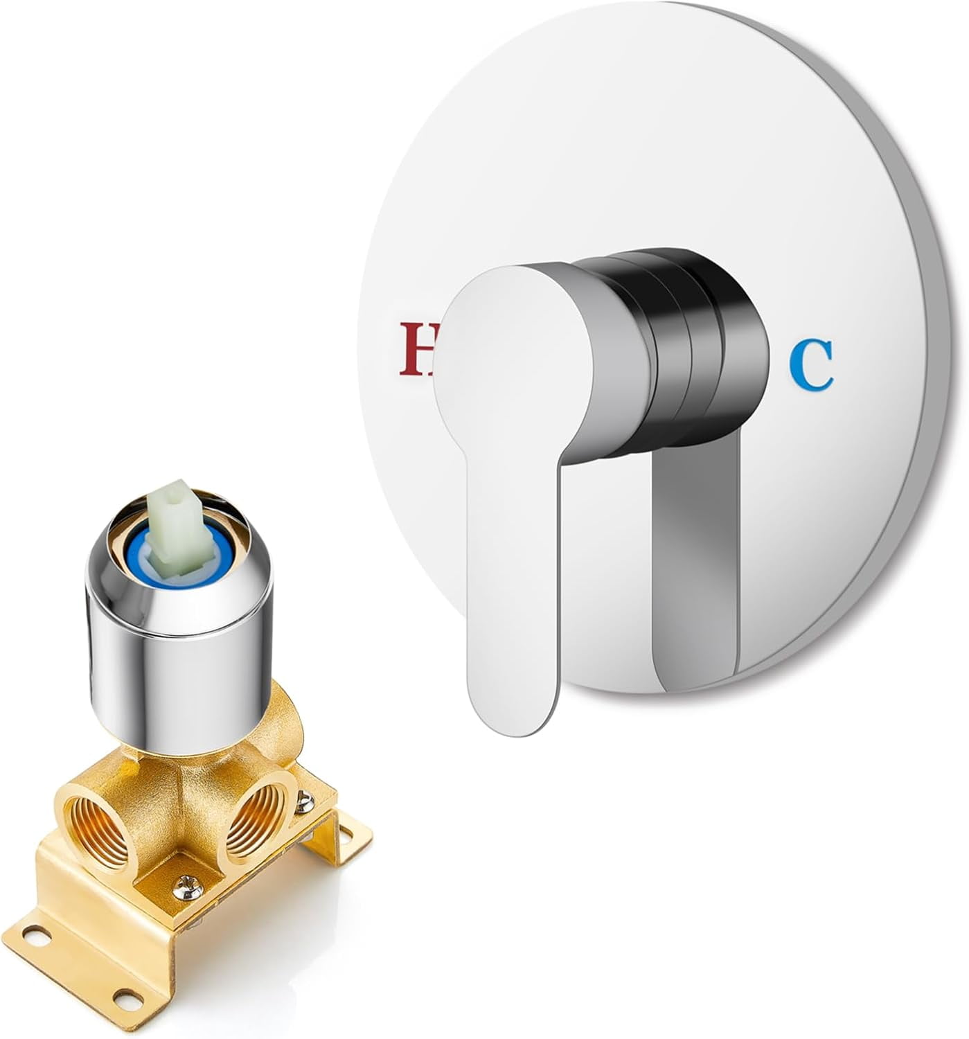 Single-Function Bathroom Shower Valve Mixer with Single Handle, Wall ...