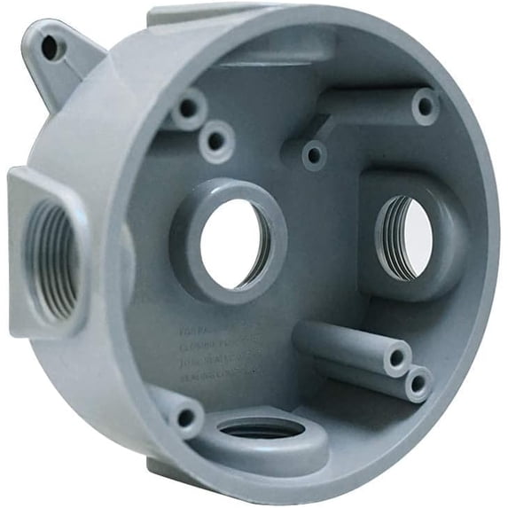 Single-Gang Electrical Box, Suitable 1/2-Inch or 3/4-Inch Electrical ...