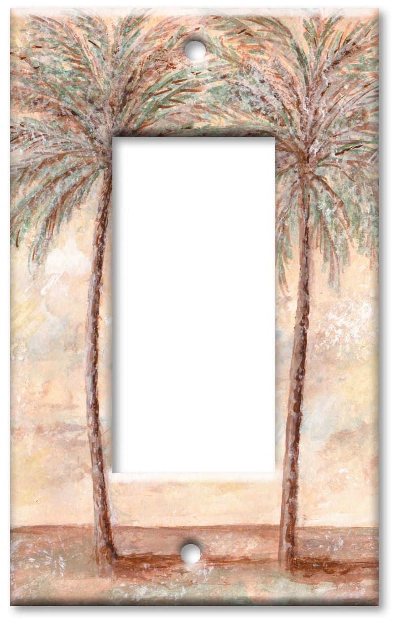 Single Gang Rocker OVERSIZE Wall Plate - Palm Trees - Walmart.com