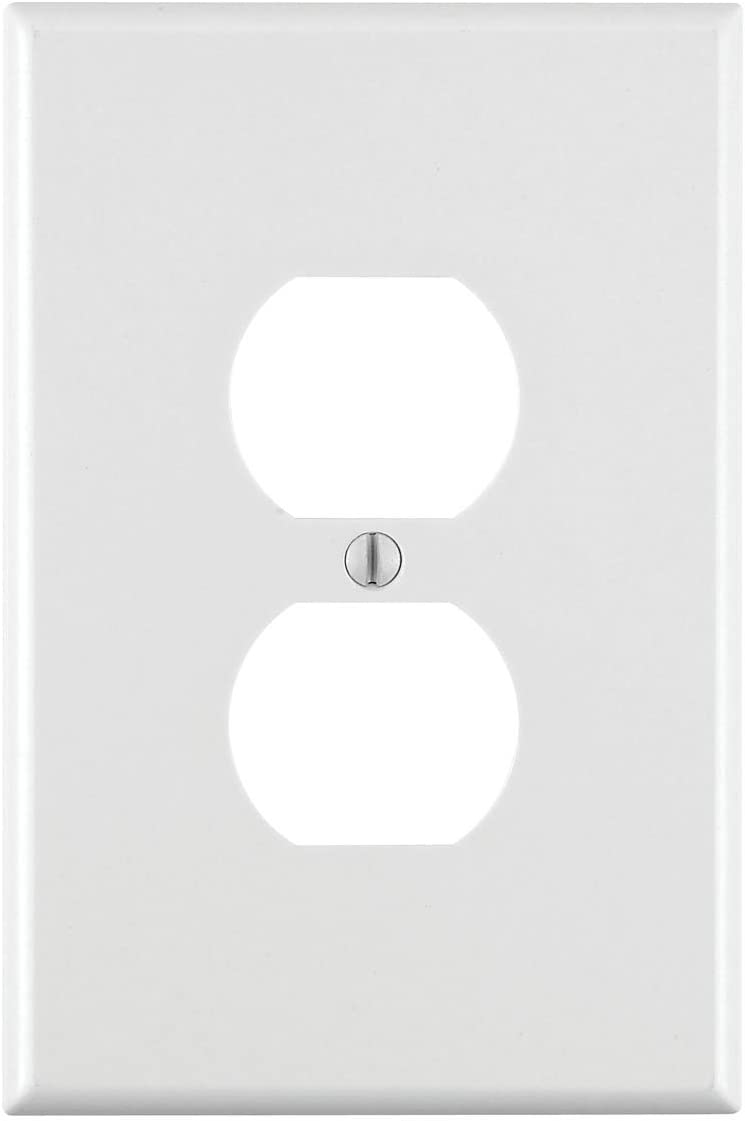Single Gang White Duplex Receptacle Wallplate - 10 Pack - Walmart.com