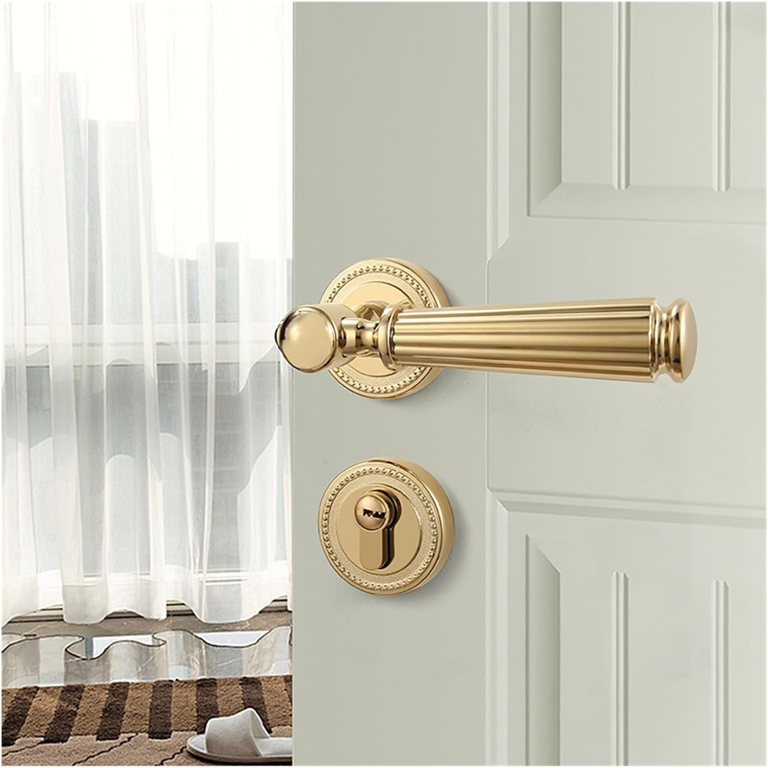 Single Glass Door American Golden Door Lock Indoor Magnetic Silent Lock ...