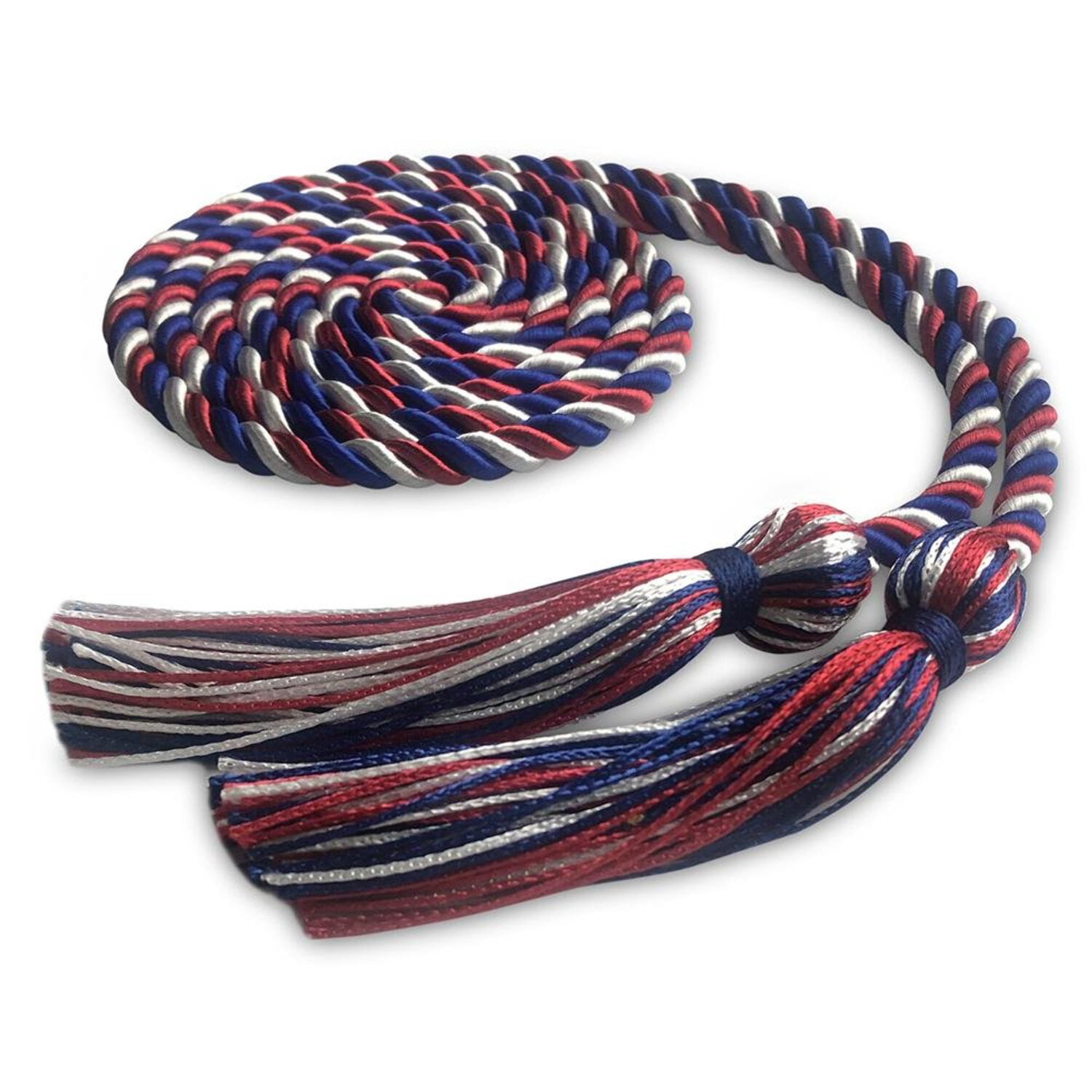 Endea Graduation Single Graduation Honor Cord Royal Blue/Red/White ...