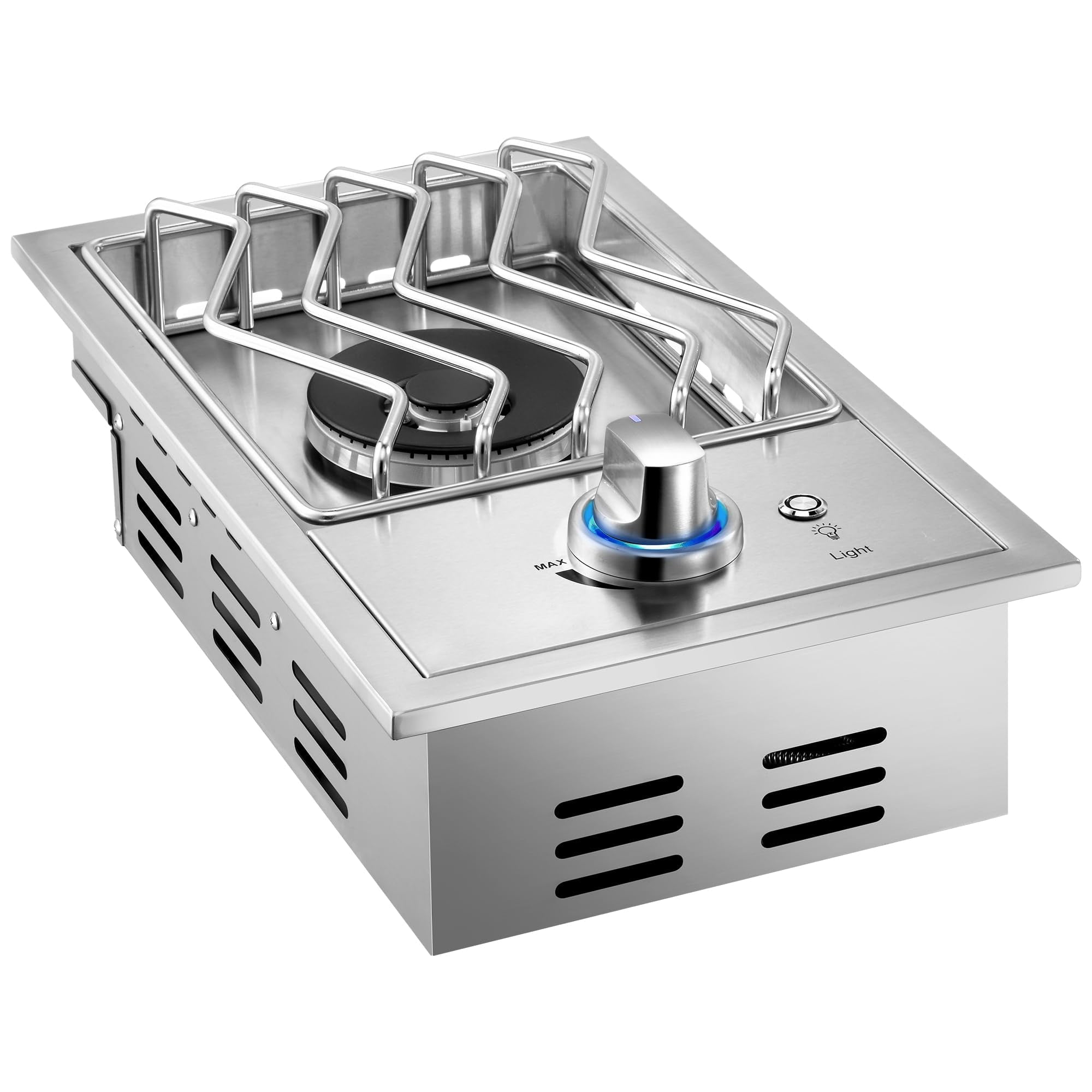 15,000BTU Natural Gas Single Grilling Drop-in Side Burners for Outdoor ...