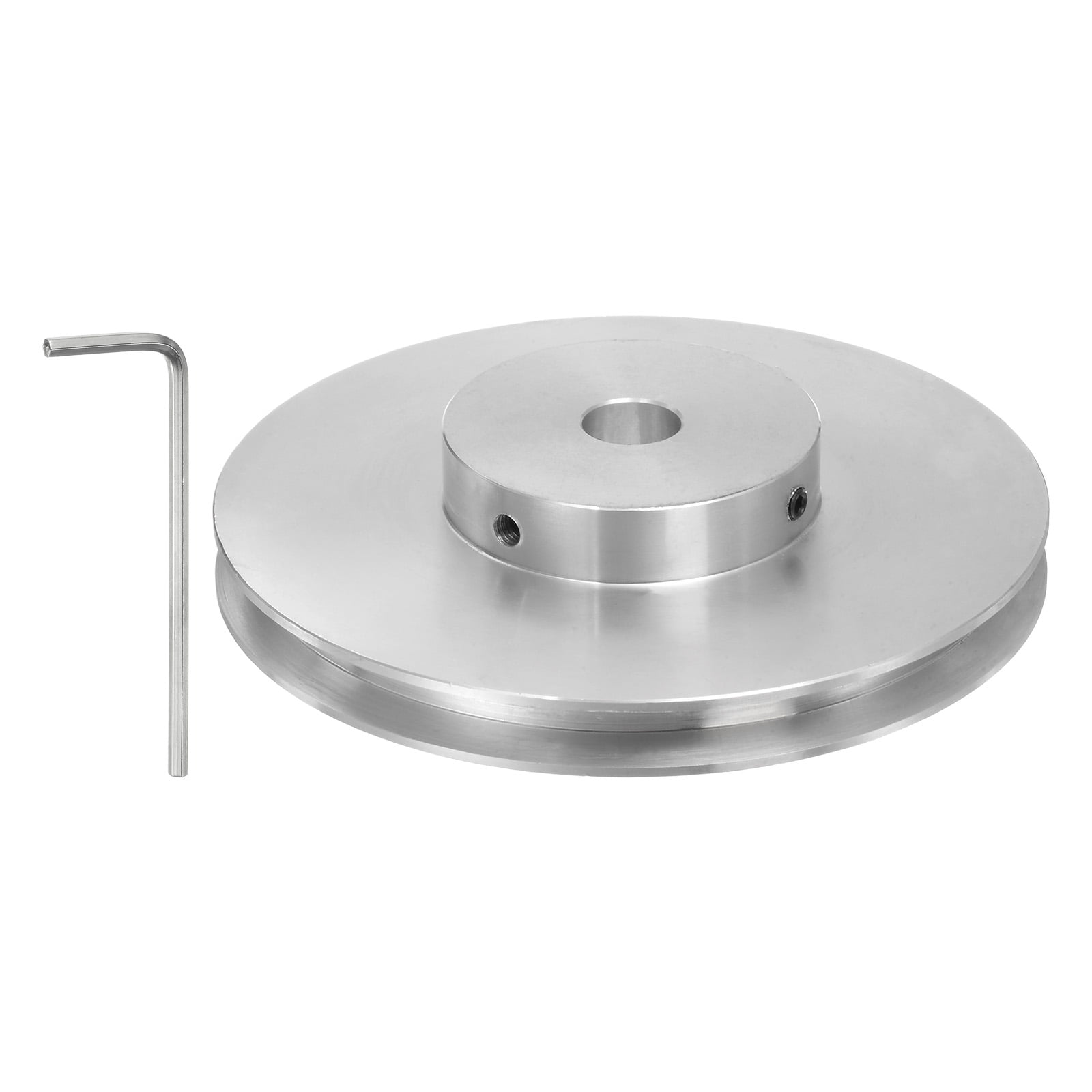 Single Groove Pulley 10mm Fixed Bore 100mm Outer Diameter Aluminum ...