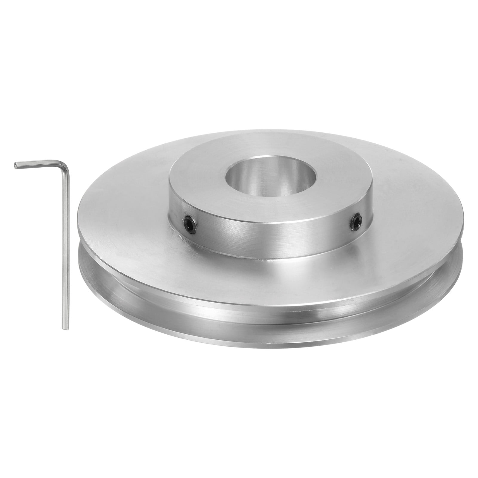 Single Groove Pulley 18mm Fixed Bore 80mm Outer Diameter Aluminum Alloy ...