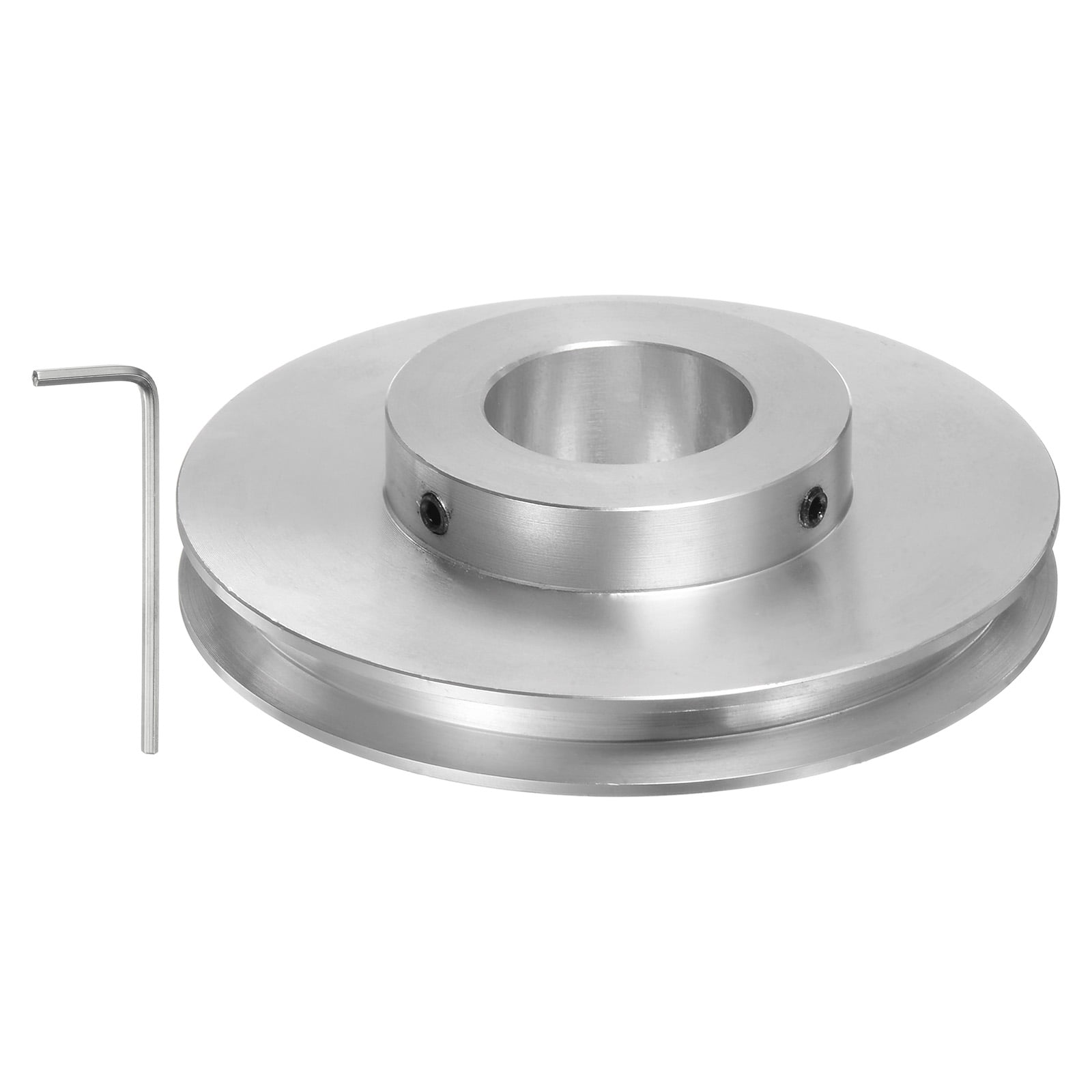 Single Groove Pulley 24mm Fixed Bore 80mm Outer Diameter Aluminum Alloy ...