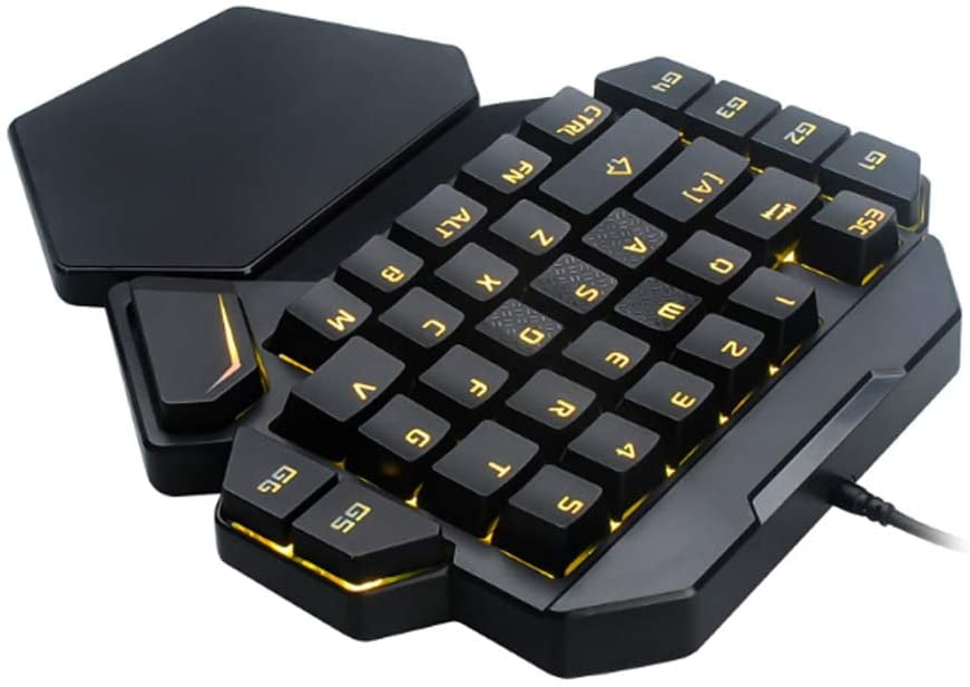 Single Hand Gaming Keyboard One Handed Keyboard Rgb Blacklight Mechani ...