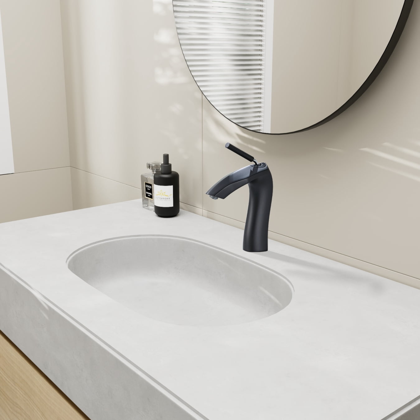 Single Handle Bathroom Faucet, Black Bathroom Faucet Lavatory Basin ...